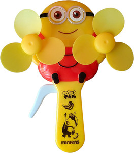 Symbelle Minions Portable Hand Pressure Fan for Kids - Cool and Fun ...