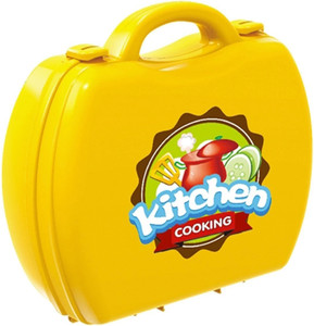 KELOSK 26pcs Kitchen | Suitcase for Girls Pretend Play Toy for Kids ...