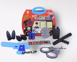 Amaflip Army Playset Toy for Boys with Handcuff, Mini Bullet Gun Toy ...