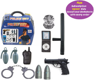 Kidsaholic Police Playset | Army Bullet Gun Toy for Boys Set for Kids ...