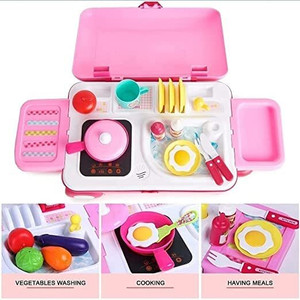 Giftinguru Master Chef Kitchen Set Trolley - BIG Pretend Play Cooking ...