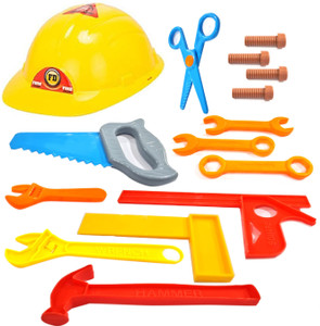 HALO NATION Construction Tools Toys With Protective Hat Role Play Tool ...
