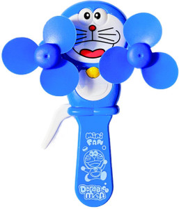 DTD Mini Dora Portable Hand Pressure Fan with Dual Blades for Kids ...