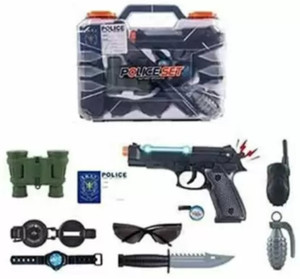Pepstter Gun Toy Set for Kids Boys 10 Piece Detective Toy Set - Gun Toy ...