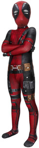 LQZ Kids Halloween Deadpool Cosplay Costume Jumpsuit Outfit - Kids ...