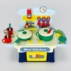 funspot Mini Kitchen Play Set cooking Kitchen Set Play Toy Mini kitchen ...