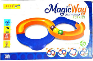 JAPSI 8 Shape Infinite Loop Balancing Track Toy with 3 Bouncing Balls ...