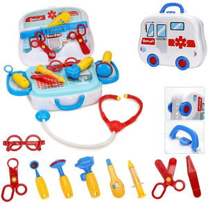 Kidzoy Pretend Play Carry Along Little Doctor Play Set for Kids ...