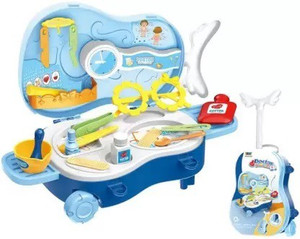 FineArts Doctor Play Set with Pull Along Trolley Suitcase , Accessories ...