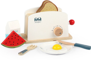 Sakuya Wooden Toaster Set | Interactive Learning Toy | Pretend Kitchen ...