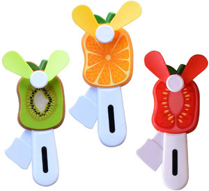WISHKEY Manual Hand Press Fruit Fan, Portable Small Pocket Summer ...