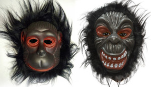 Gladsome Pack of 2 Monkey and Monster horror scary fun Mask for kids ...
