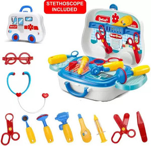 Tiny Kids Pretend Play Carry Along Little Doctor Play Set for Kids ...