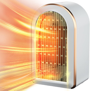 Evrum Electric Small Portable Fan Heater Mini Air Blower Room Heater ...