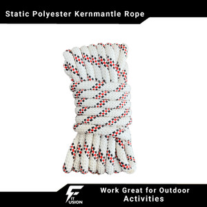 Fit Fusion Static Kernmantle Polyester Rope For Outdoor Activities ...