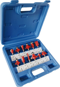 Inditrust Multi type Premium Router Trimmer Bit Set 12pc 6.35mm with ...