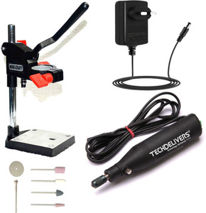 TECHDELIVERS MB140 Mini Electric PCB Drill Machine Vertical Press Stand ...