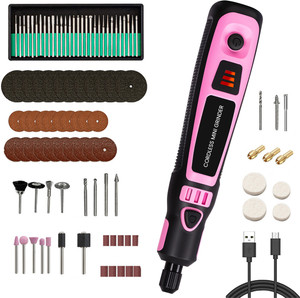Verilux Cordless Handheld Drill 3 Speed USB Power Tool Set 96Pcs Rotary ...