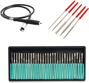 Digital Craft Die Grinder Shaft,5Pc Diamond file Set,30Pc Diamond Burs ...