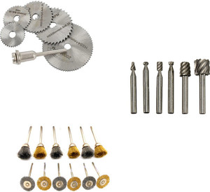 Digital Craft 6Pc Circular Saw Blade,12Pc Wire Brush Set,6Pc HSS Rotary ...