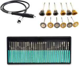 Digital Craft Die Grinder Shaft,30Pc Diamond Burs Set,12Pc Wire Brush ...