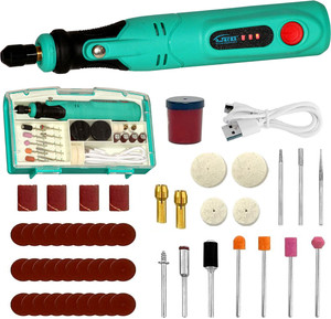 Digital Craft 40-Piece USB Rechargeable Rotary Tool Kit 3.6V Cordless ...