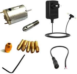 TECHDELIVERS 12V Dc Motor with Rotary Drill Chuck High Speed Rpm with ...