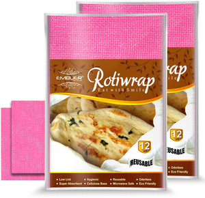 Embuer Washable Reusable Roti Wrap Food Wrapping Paper Cloth Tiffin ...