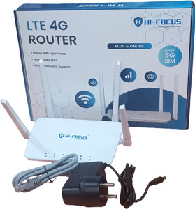 HI-FOCUS 4G WIFI ROUTER SUPPORT ALL NETWORK 4G/3G/2G SIMCARDS WITH 4 ...