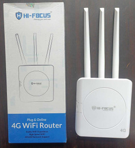 HI-FOCUS HI 4G Router 4G Router 2.4 GHz 100 Mbps Wifi Speed Tri Band ...