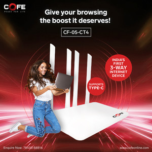 COFE CF-05-CT Support 4G/5G Sim Wi-Fi Router Support Type-C Internet ...