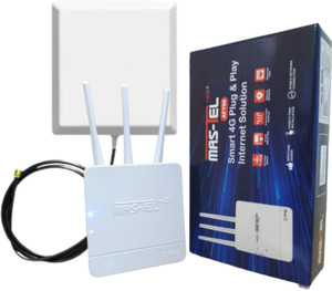 Mastel 4G SIM WiFi Router kit with Portable Antenna + Signal Cable (10M ...