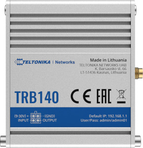 Teltonika TRB140 INDUSTRIAL RUGGED LTE GATEWAY 4G Router 0 GHz 150 Mbps ...