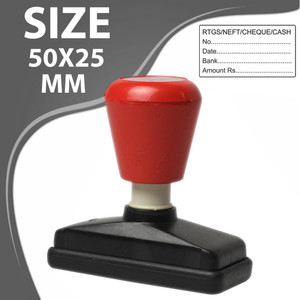 Rich Square ''RTGS/NEFT/CHEQUE/CASH" Self Ink Rubber Stamp Black Ink ...
