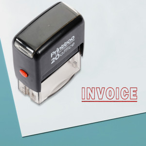 Printtoo Invoice Self Inking Rubber Stamp Office Stationary Stamp Self ...