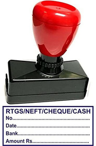 Flip Store RTGS Cash Received Self Ink Rubber Stamp (Ink Colour Blue ...