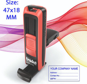 Sale Wala Customized Pocket Stamp with Your Matter Blue Ink Size: 47x18 ...