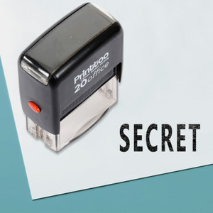 Printtoo Secret Self Inking Rubber Stamp Office Stationary Stamp Self ...