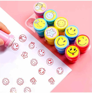 RHINETOYS Emoji Stamp Smiley Face Self Inking Stamps: Unicorn Arts and ...