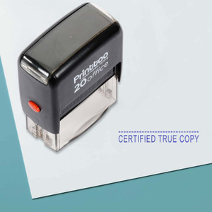 Printtoo Certified True Copy Self Inking Rubber Stamp Office Stationary ...