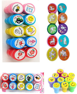 ShubhKraft Return Gift Emoji Stamps for Children Self-Inking Stamp ...