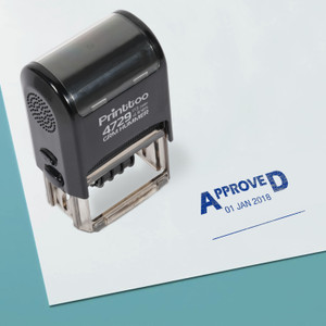Printtoo Office Document Dater Stamp with Approved Text Date Self ...