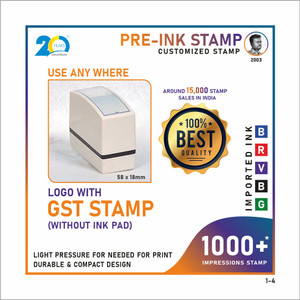 PrimeVisualss Pre ink Logo & GST Stamp A-Type Price in India - Buy ...