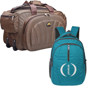 SkySprit (Expandable) large 35L Duffle with Backpack For Travel College ...