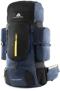 ADVENTREX Rapid 65 Litre Front Opening Rucksack for Travelling and ...