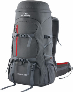 TRAWOC FUSION X 50L Travel Backpack Front & Top Open for Hiking and ...