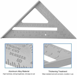 Druidstone Double side Aluminium Alloy Scale | Right Angle Tool Tri ...