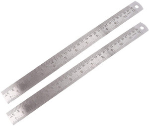 Flipkart.com | ILT - (2PCS) Steel Scale/Ruler 1 Foot (30 cm/ 12") iron ...