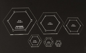 Flipkart.com | Traceease 6 Pcs Hexagon Shaped Geometric Stencil ...