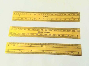 Flipkart.com | UEI BRASS PATWARI SURVEY SCALES ( 3 SCALES SET ) Ruler